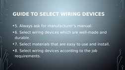 Types and Selection of Wiring Devices | PDF | Electrical Wiring ...