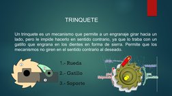 Mecanismos de Trinquete y Frenos | PDF | Engranaje | Transmisión (Mecánica)