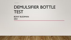 Demulsifier Bottle Test Procedure | PDF | Emulsion | Petroleum