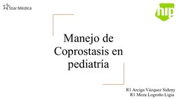 Manejo de Coprostasis en Pediatría | PDF | Recto | Diarrea