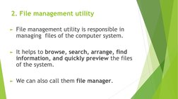 Overview of Utility Programs in Computing | PDF | Computer File ...