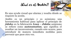 Sistema Andon: Indicadores Visuales y Ejemplos | PDF | Lean ...