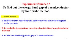 Four Probe Method for Band Gap Measurement | PDF | Semiconductors ...