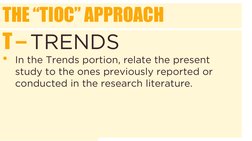 TIOC Approach in Research Writing | PDF | Teaching Method | Learning