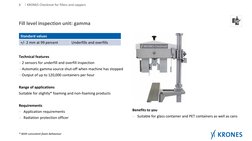 Krones Checkmat: Fill Level & Cap Inspection | PDF | Gamma Ray | Sensor