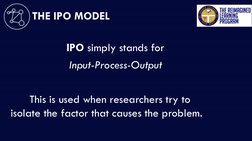 IV-DV and IPO Model Frameworks Explained | PDF | Dependent And ...