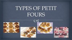 Types of Petit Fours Explained | PDF