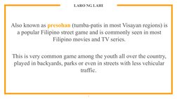 History and List of Laro ng Lahi | PDF | Sports