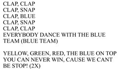 Blue Team Yells and Cheers in Tagalog | PDF