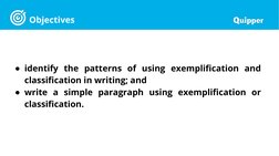 English 11 - Unit 4 - Lesson 4 - Exemplification and Classification ...