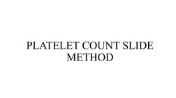 Manual Platelet Count Slide Method | PDF | Platelet | Blood Cell