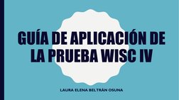 Guía de Aplicación de La Prueba Wisc Iv | PDF | Crecimiento personal y ...