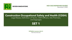 COSH Guidelines for Construction Safety | PDF | Occupational Safety And ...
