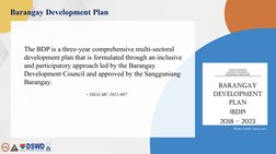 Barangay Development Planning Overview | PDF | Budget