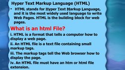 HTML Basics for Grade 11 ICT | PDF | Html Element | Html