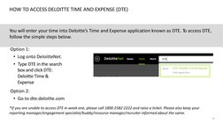 Deloitte Time And Expense