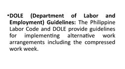 Compressed Work Week in the Philippines | PDF | Working Time | Employment