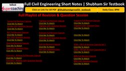Civil Engineering Short Notes by Shubham | PDF | Depreciation | Surveying