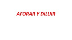 Aforar y Diluir Medicamentos en Enfermería | PDF