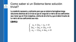 Soluciones Triviales y No Triviales | PDF