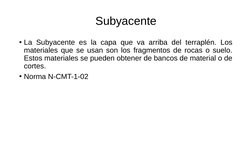 Capa Subyacente y Subrasante en Terracerías | PDF