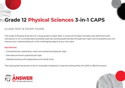 Grade 12 Physical Sciences Study Guide | PDF | Chemical Equilibrium ...