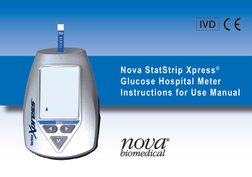 Nova Biomedical Nova Statstrip Xpress Glucose Meter Manual Original 1 ...