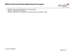 MCCP Control Panels Maintenance Guide | PDF | Relay | Fuse (Electrical)