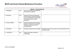 MCCP Control Panels Maintenance Guide | PDF | Relay | Fuse (Electrical)