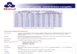 Maksal Copper Pipes Catalog | PDF