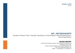 API and ISO Standards Equivalents | PDF | Casing (Borehole) | Oil Well
