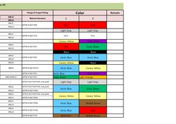 Piping Material Code Chart PDF | PDF | Green | Blue