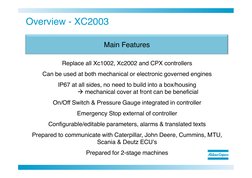 XC2003 Controller Overview and Fault Codes | PDF