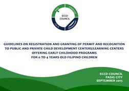 ECCD Registration and Permit Guidelines | PDF | Early Childhood ...