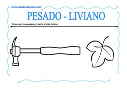 Actividades de Pesado y Liviano para Niños | PDF