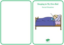 Sleeping in My Own Bed Social Story | PDF