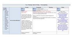 Year 1 Gruffalo Writing Plan | PDF | Adjective | Linguistics