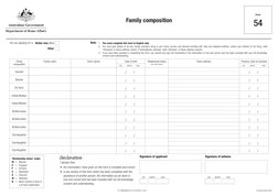 Form 54: Family Composition Guide | PDF | Government And Personhood ...