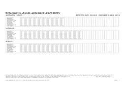 Golden Arrow Bus Timetable 2023-2025 | PDF