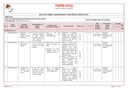 Quality Risk Assessment in Pharma | PDF | Filtration | Sterilization ...