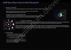 IGCSE Space Physics Revision Notes | PDF | Solar System | Planets