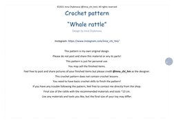 Whale Rattle Crochet Pattern | PDF | Crochet | Yarn