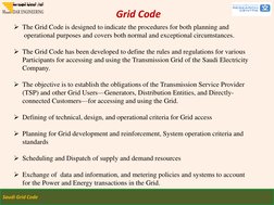Ismail Hamza-Saudi Grid Code | PDF | Electrical Grid | Electric Power Transmission
