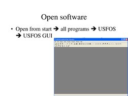 USFOS Software User Manual | PDF