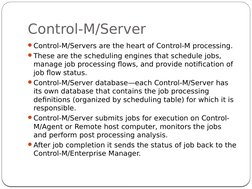 Control-M Architecture Overview | PDF | Scheduling (Computing) | Server ...