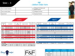 Tesco Uniform Order Guide for Colleagues | PDF | Blouse | Trousers