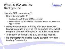 TCA Architecture in Oracle R12 Explained | PDF | Data Model ...