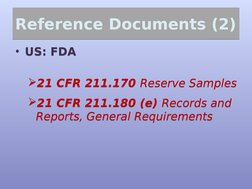 Retention and Reference Samples in Pharma | PDF | Shelf Life ...