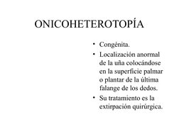 Alteraciones de las Uñas y Onicopatías | PDF | Clavo (anatomía) | Pie