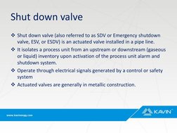 Overview of Shutdown Valves and Actuators | PDF | Valve | Actuator